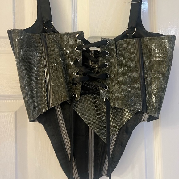 nikita karizma | Tops | Nikita Karizma Crystal Sculpted Corset Top ...